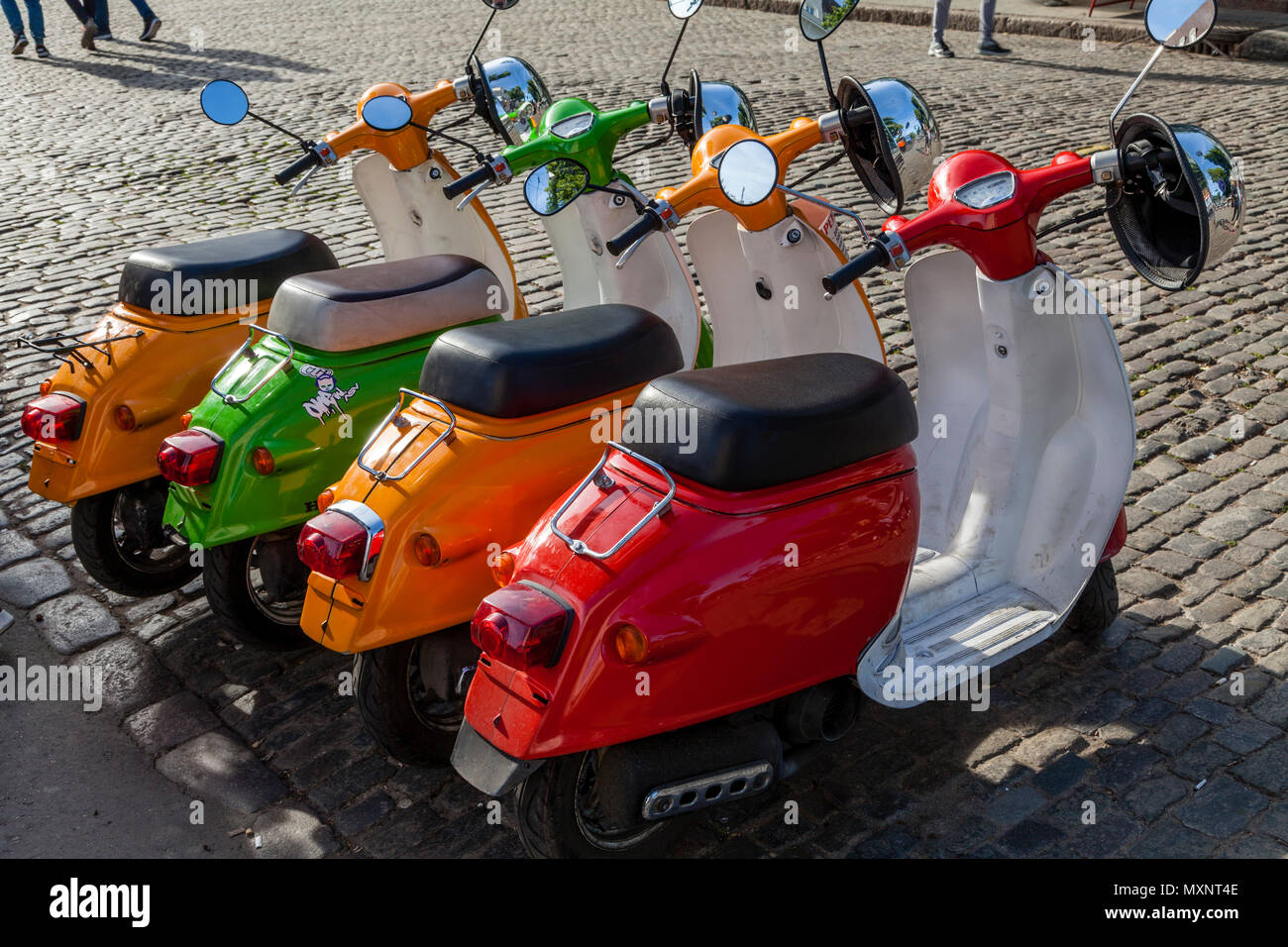 Colorful scooters hi-res stock photography and images - Alamy