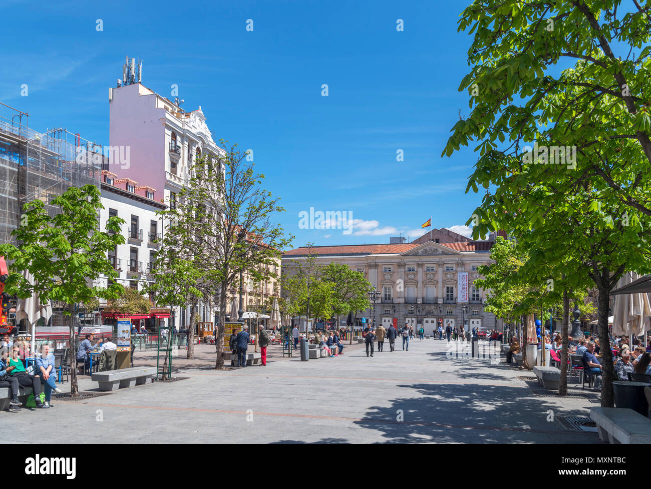 Plaza de Santa Ana, Huertas district, Madrid, Spain Stock Photo - Alamy
