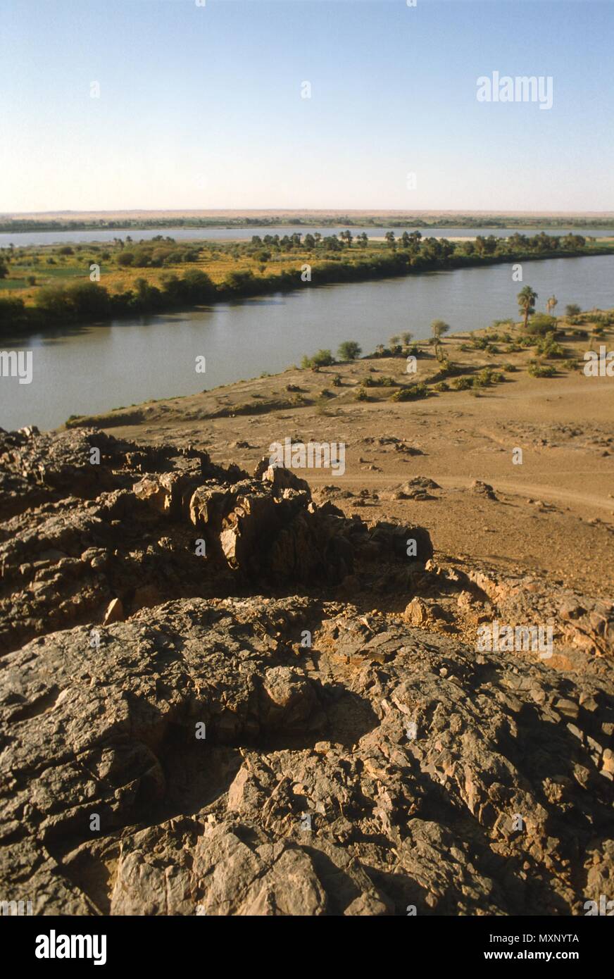 northern Sudan, the river Nile near the 6th floodgate Stock Photo - Alamy