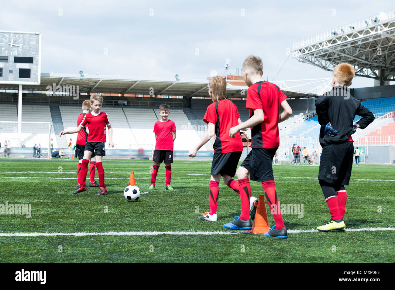 Practice with his soccer ball hi-res stock photography and images - Alamy