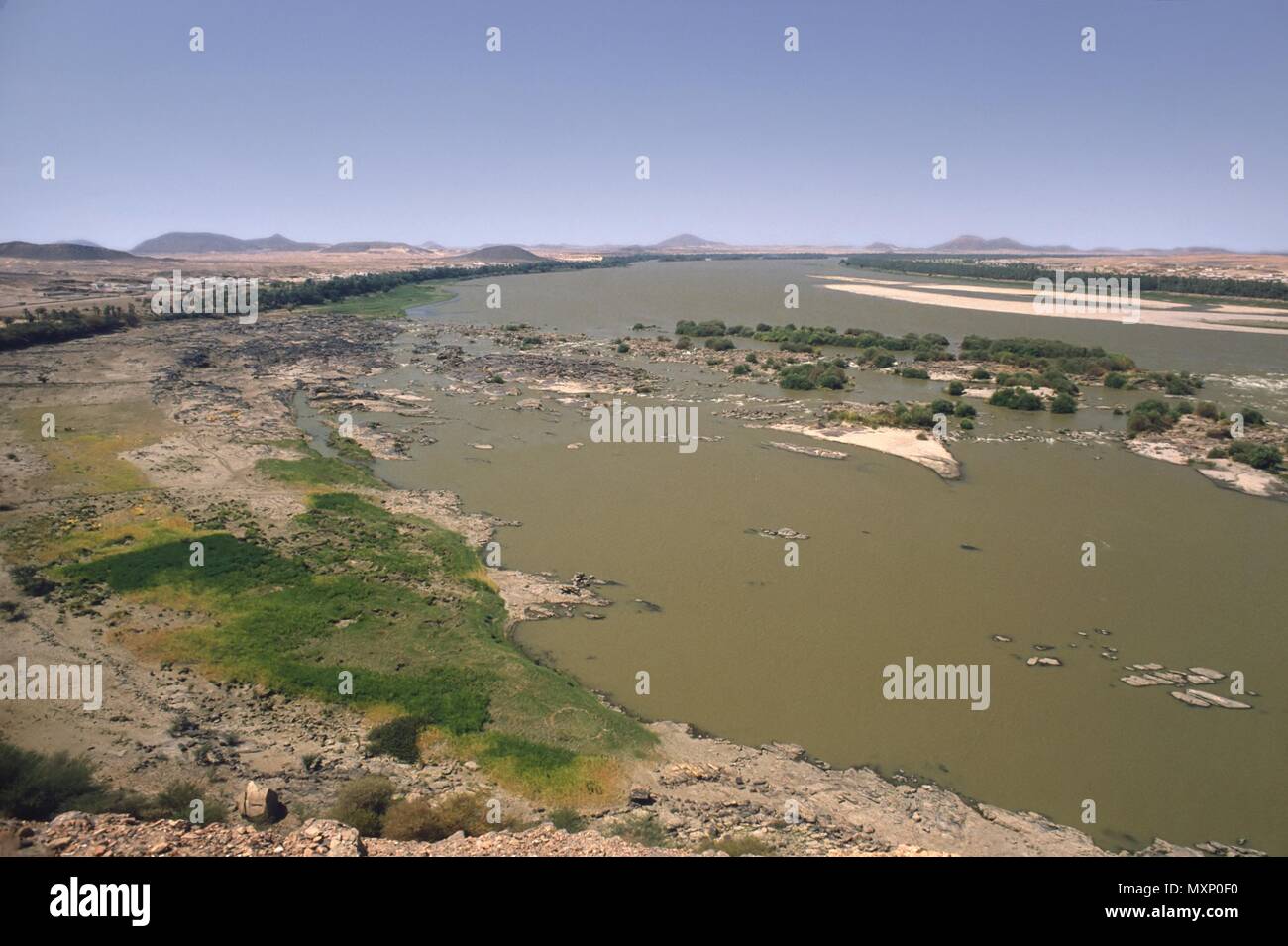 northern Sudan, the river Nile near the 3rd floodgate Stock Photo - Alamy