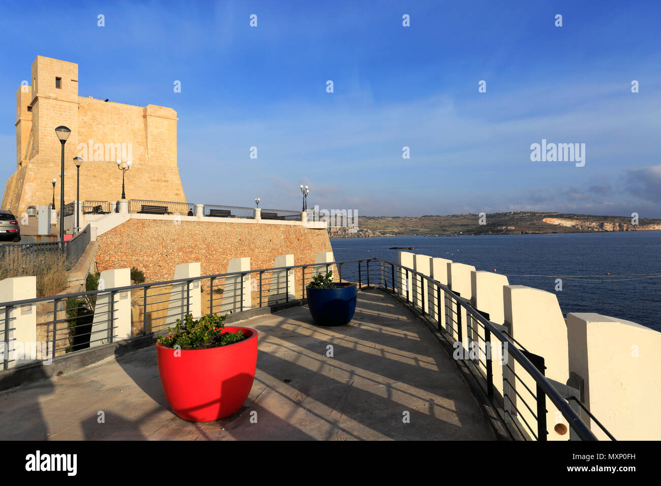 The Wignacourt Tower, or Saint Paul's Bay Tower, a bastioned watchtower ...