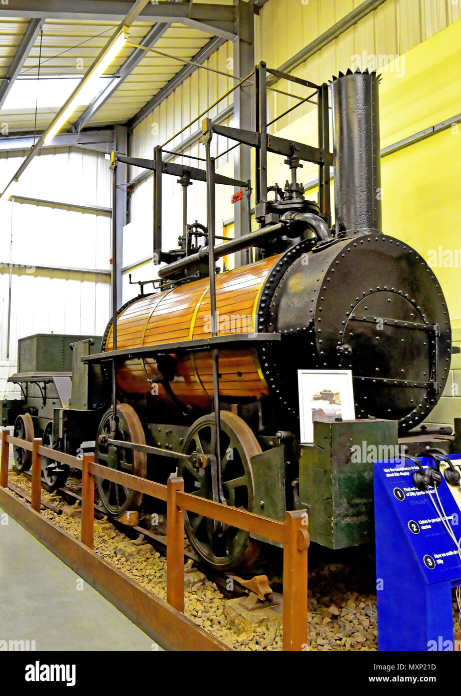 Stephenson Railway Museum Killingworth Billy vintage steam engine Stock ...