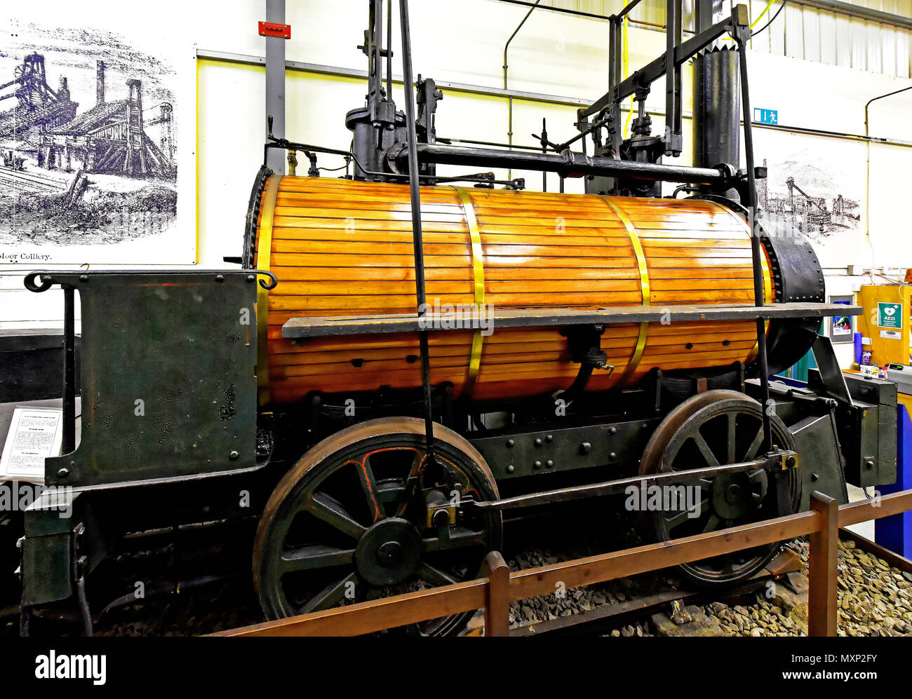 Stephenson Railway Museum Killingworth Billy vintage steam engine Stock ...