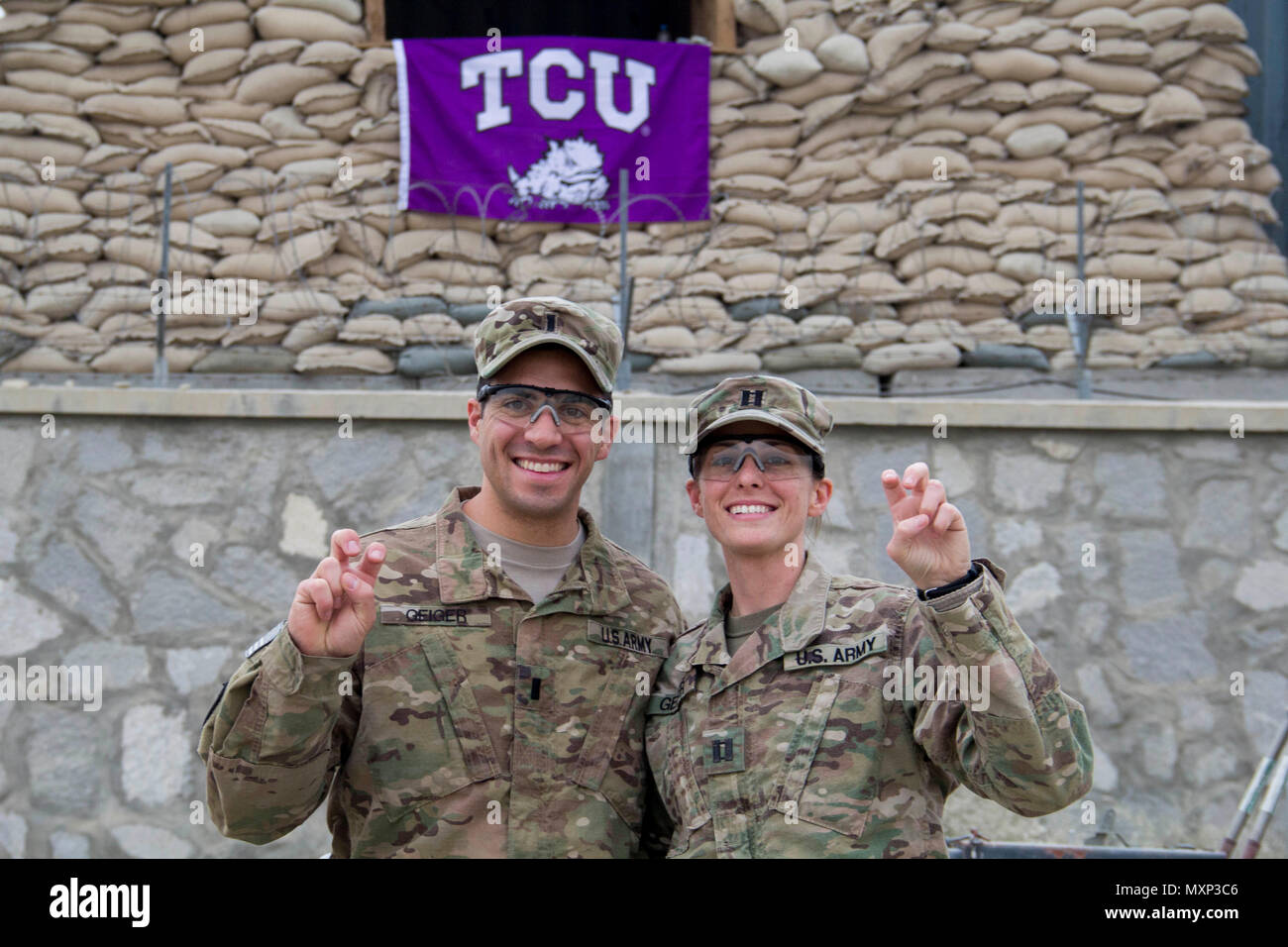 Siblings U.S. Army 1st Lt. Joseph Geiger and Capt. Grace Geiger, both ...