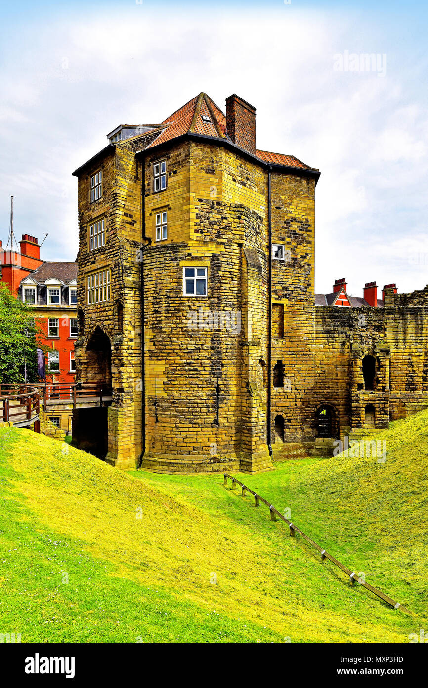 Newcastle upon Tyne Black Gate Museum Castle Garth Stock Photo - Alamy