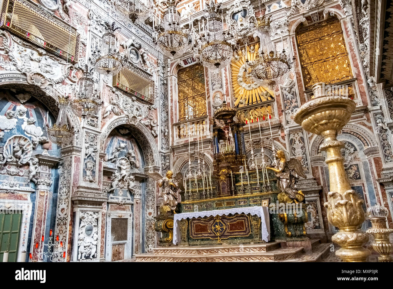 Sicilian Baroque and Rococo church in Palermo. Italy Stock Photo - Alamy