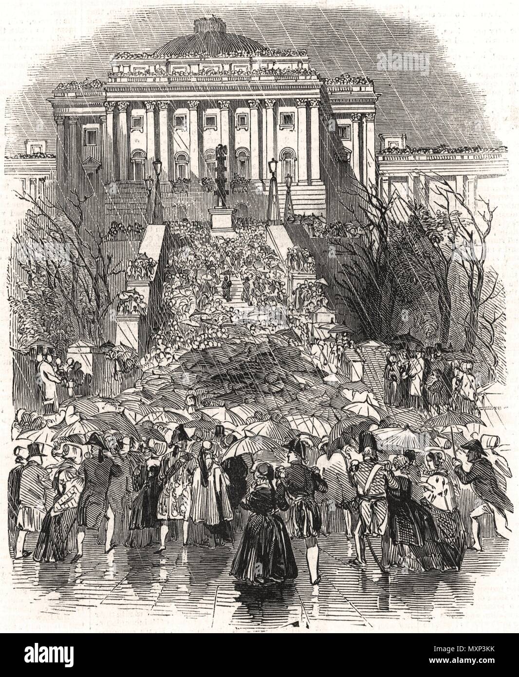 Inauguration of President Polk - approach to the Capitol. Washington DC ...