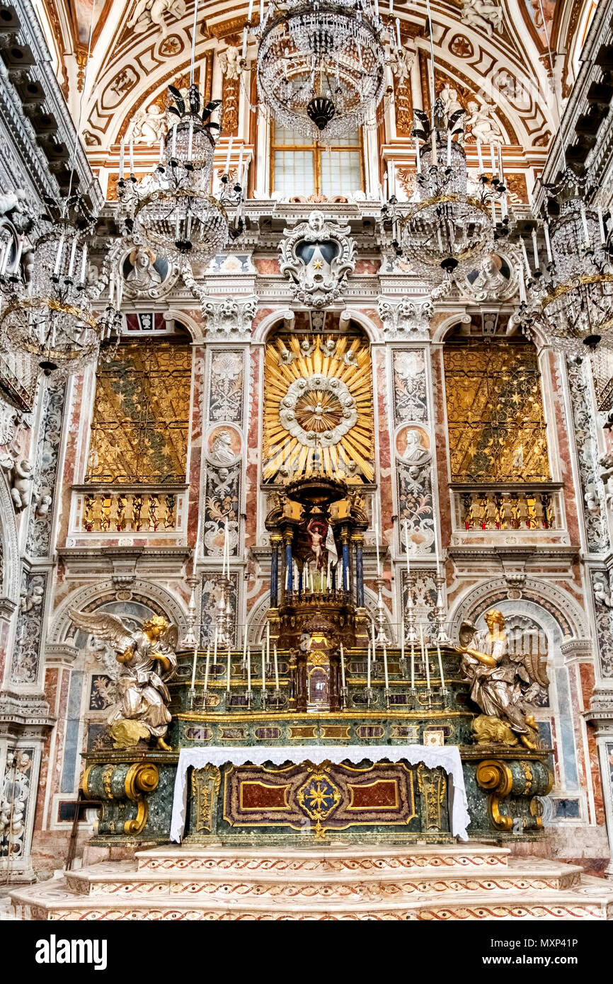Sicilian Baroque and Rococo church in Palermo. Italy Stock Photo - Alamy