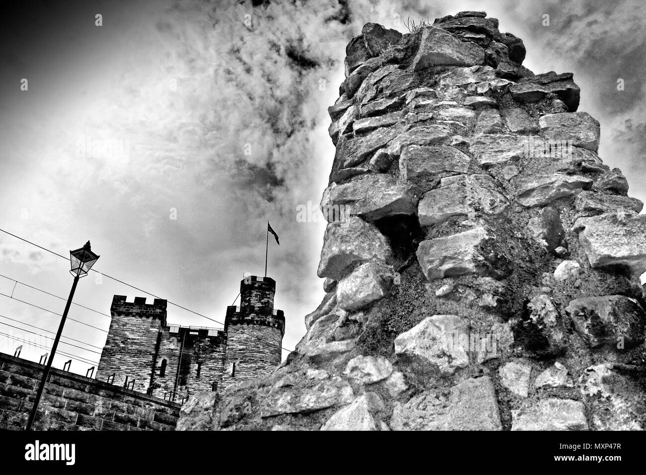Newcastle upon Tyne Castle Garth Stock Photo - Alamy