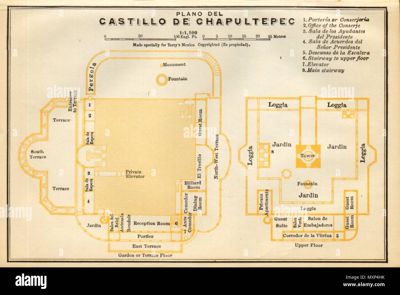 Chapultepec Map Map Of Mexico City, 1979 | This Central Area Of Mexico