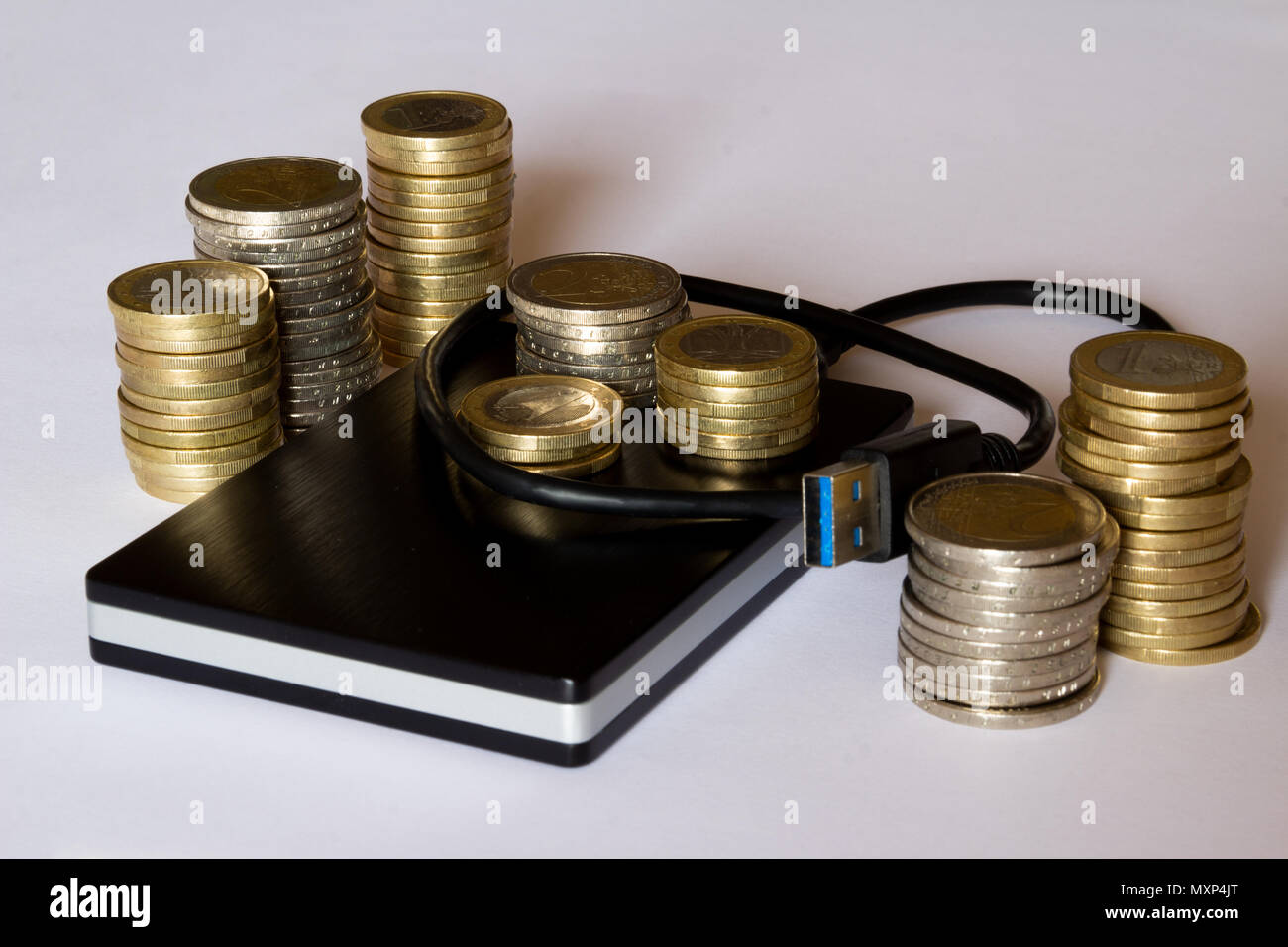 Money stacked hi-res stock photography and images - Alamy