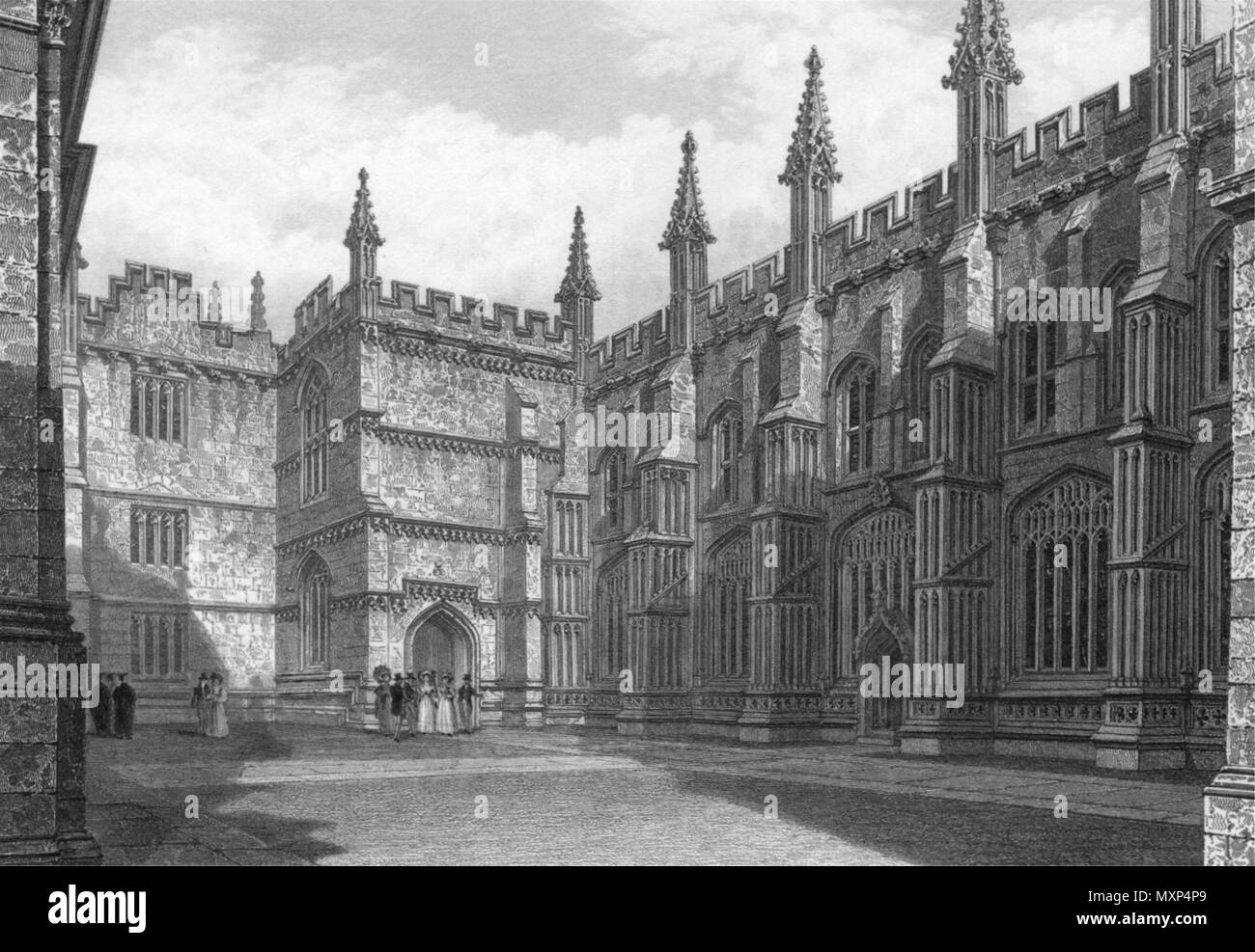 The Divinity School & part of the Bodleian Library, Oxford, by John Le ...