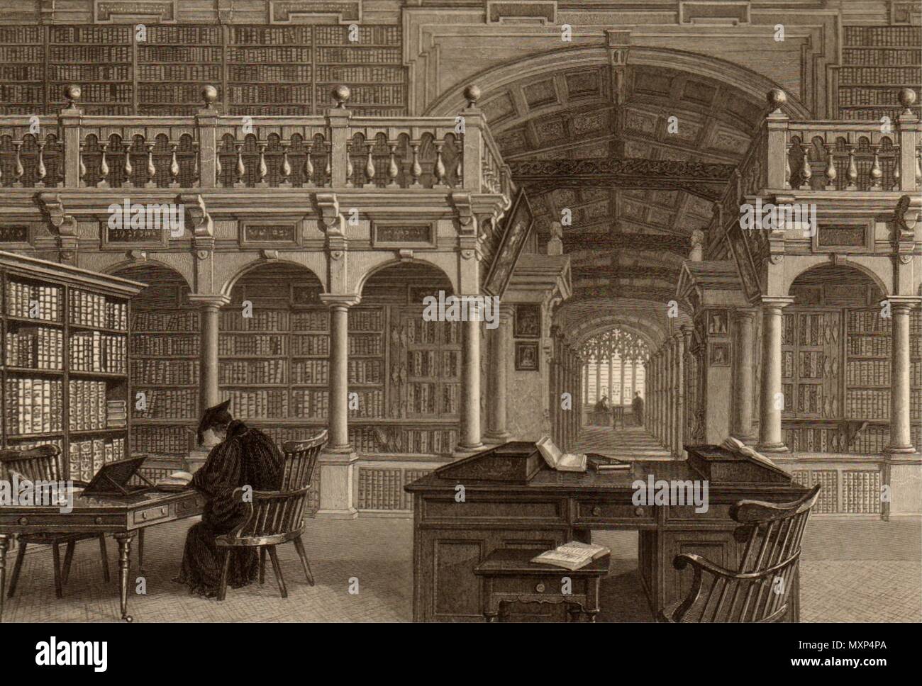 Trinity college oxford library hi-res stock photography and images - Alamy