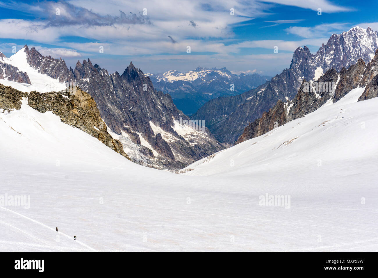 Dente del gigante from punta helbronner hi-res stock photography and ...