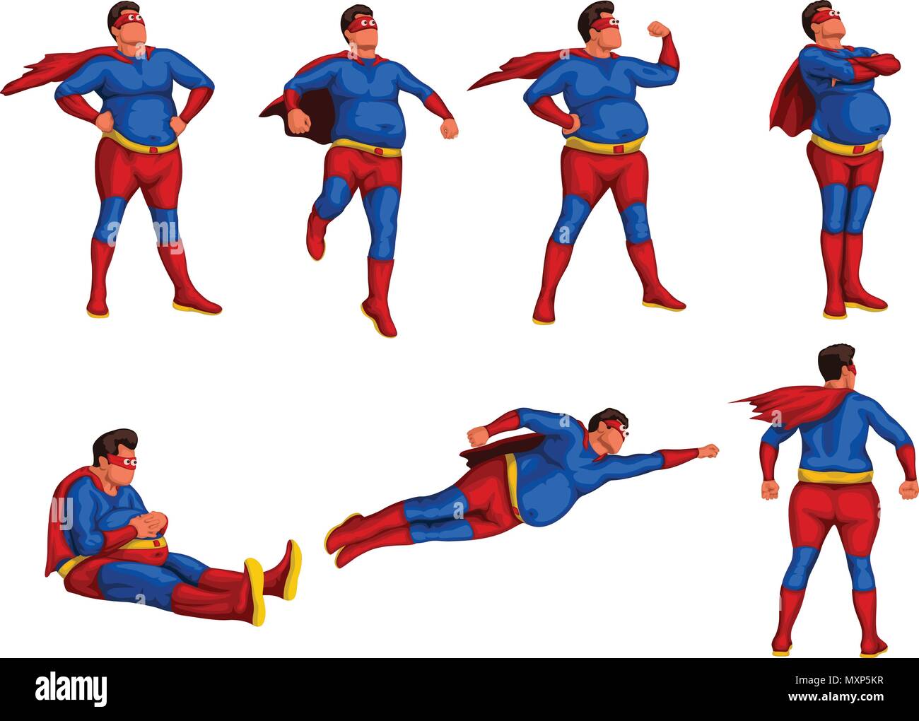 Set fat people body Stock Vector Images - Alamy