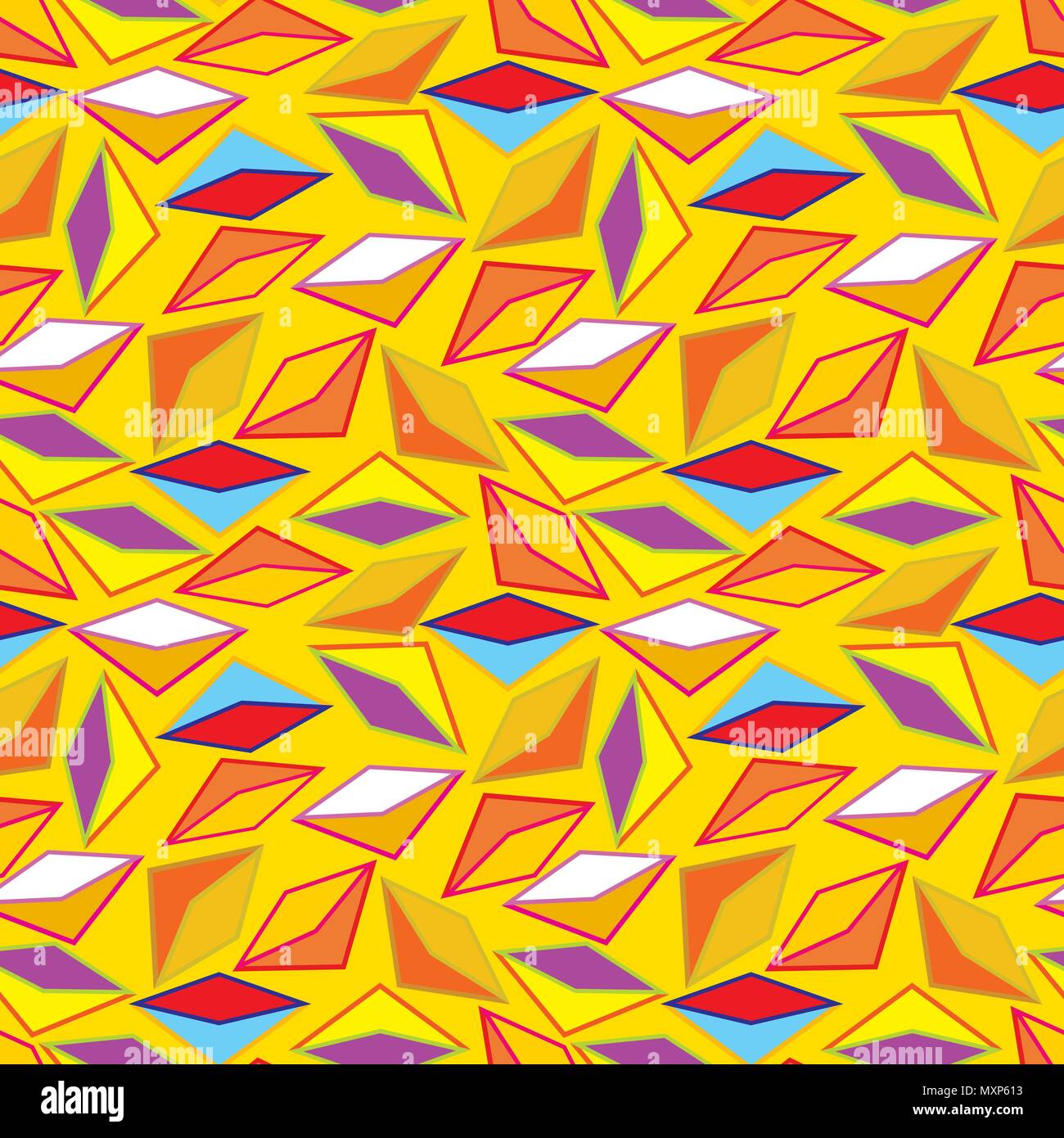 Seamless repeating background from multicolored triangles Stock Vector ...