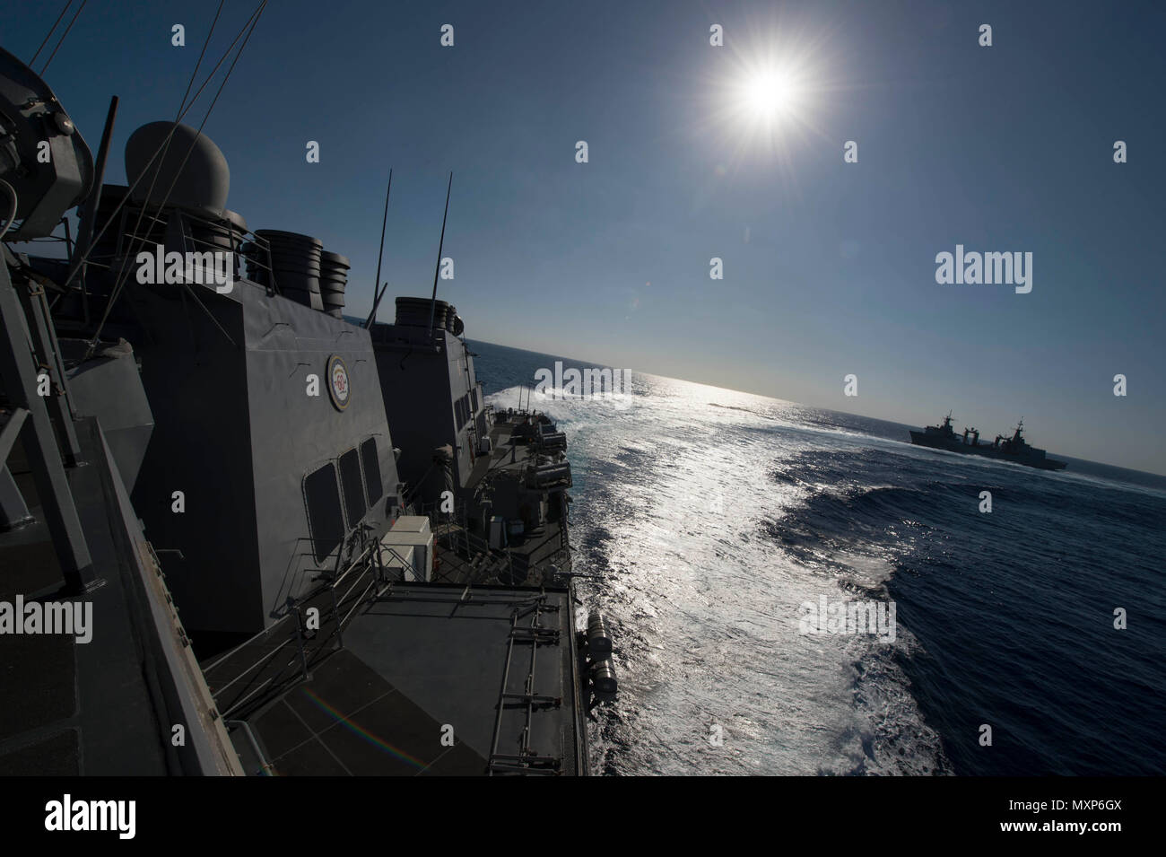 USS Carney (DDG 64), an Arleigh Burke-class guided-missile destroyer ...