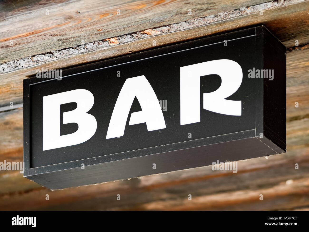Above the entrance of the club bar hi-res stock photography and images ...
