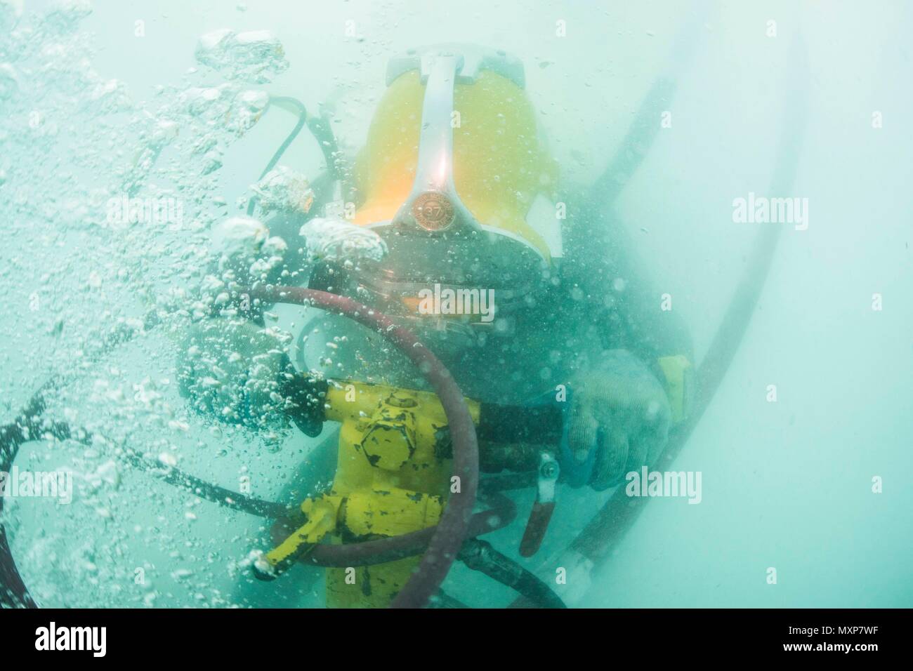 Petty Officer 1st Class Matt Ramirez, assigned to Underwater ...
