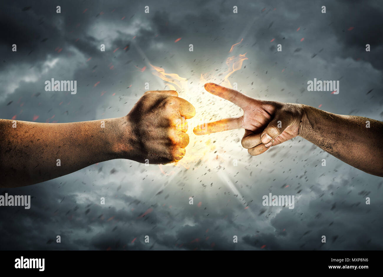 Rock Paper Scissors Stock Photo - Alamy