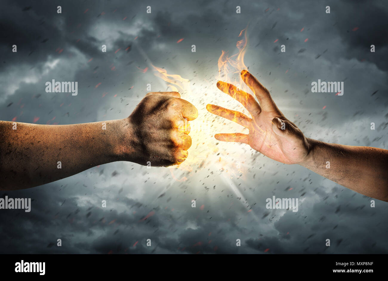 Rock Paper Scissors Stock Photo - Alamy