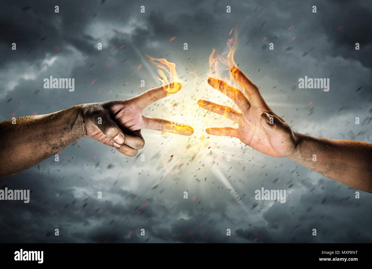 Rock Paper Scissors Stock Photo - Alamy
