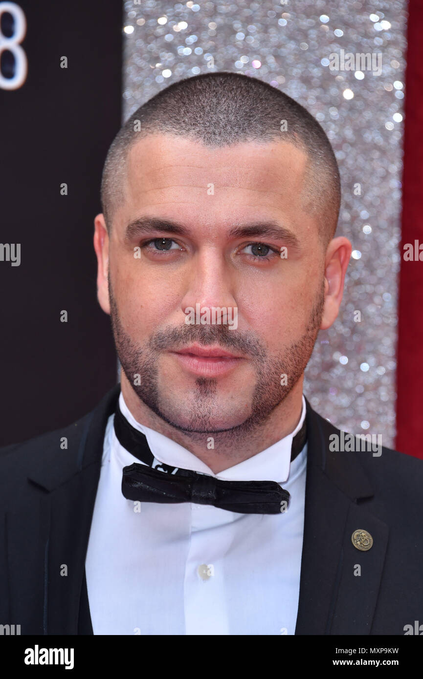 Shayne Ward attending the British Soap Awards 2018 held at The Hackney ...