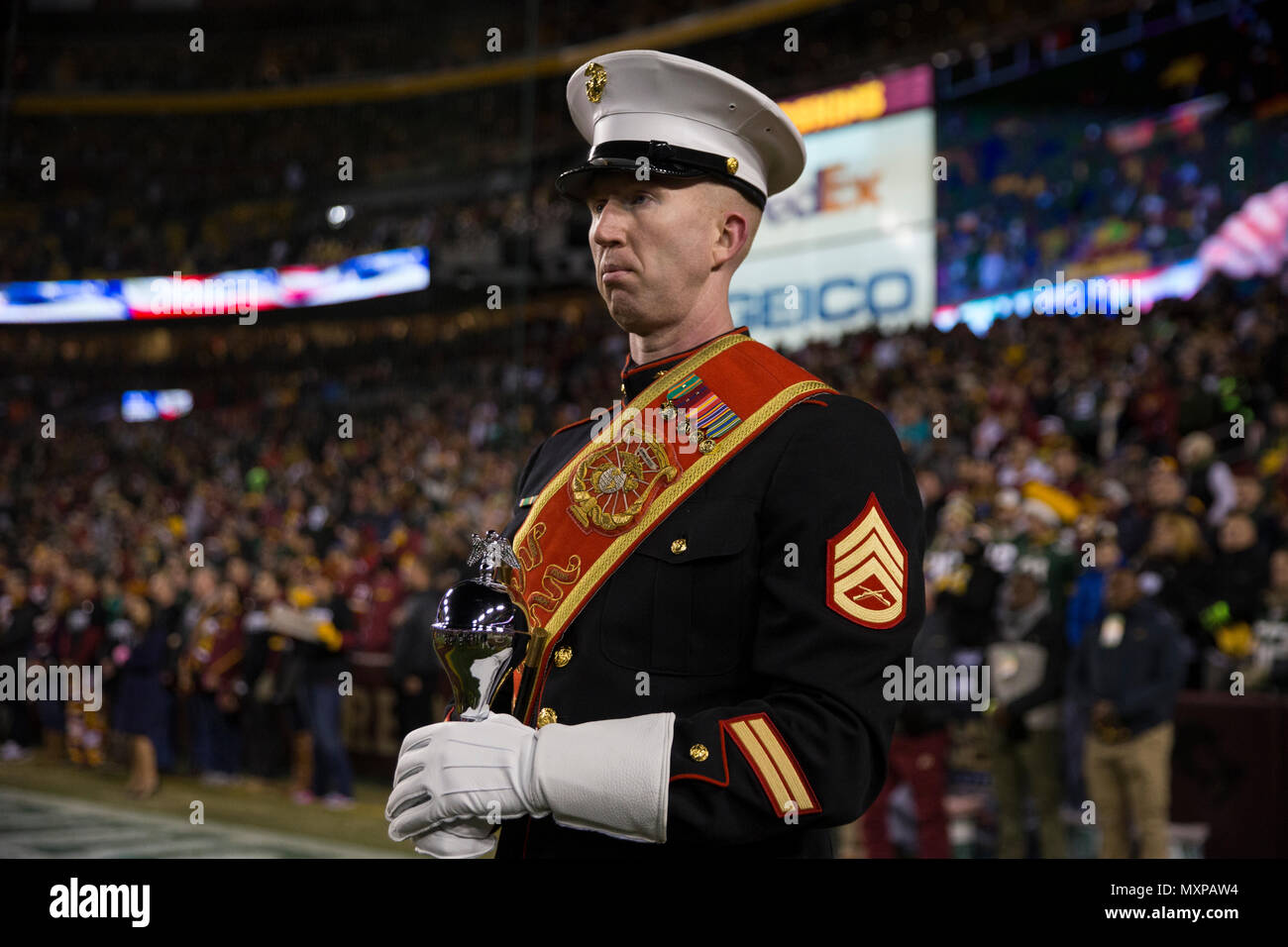 U.S. Marine Corps Staff Sgt. James Mathis, drum major, Quantico Marine ...