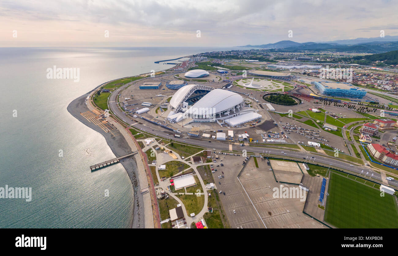 Aerial image of Fisht Stadium, Sochi, Russia Stock Photo - Alamy