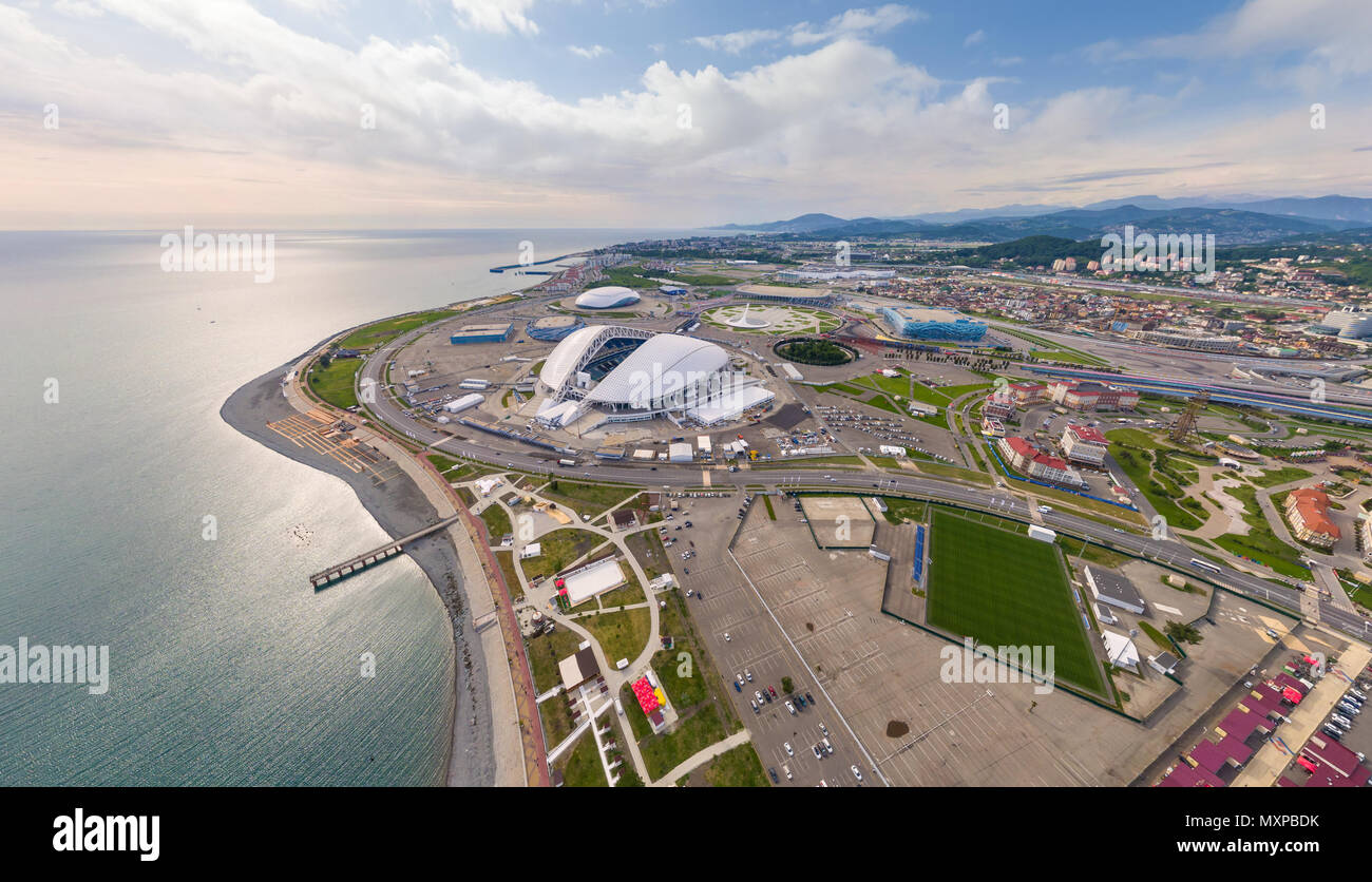 Aerial image of Fisht Stadium, Sochi, Russia Stock Photo - Alamy