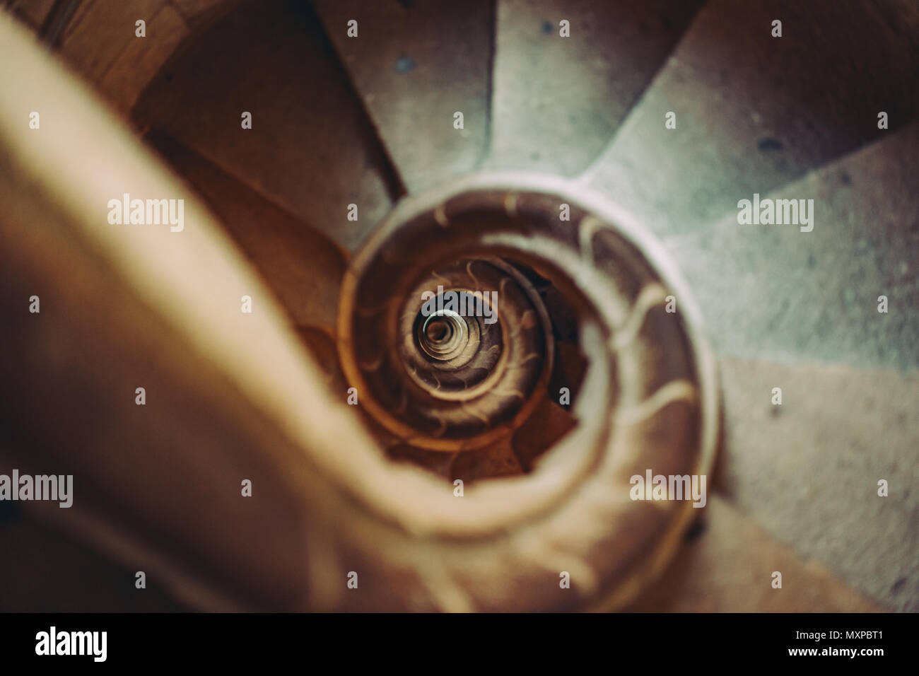Spiral stone stair hi-res stock photography and images - Alamy