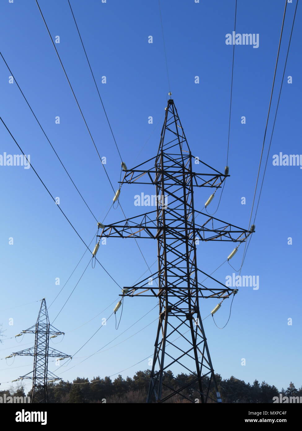 Power poles hi-res stock photography and images - Alamy