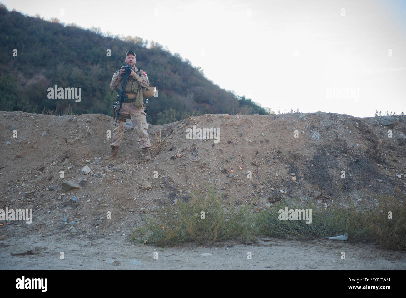 Canadian Master Cpl. Mathieu Gaudreault takes a pause from ...