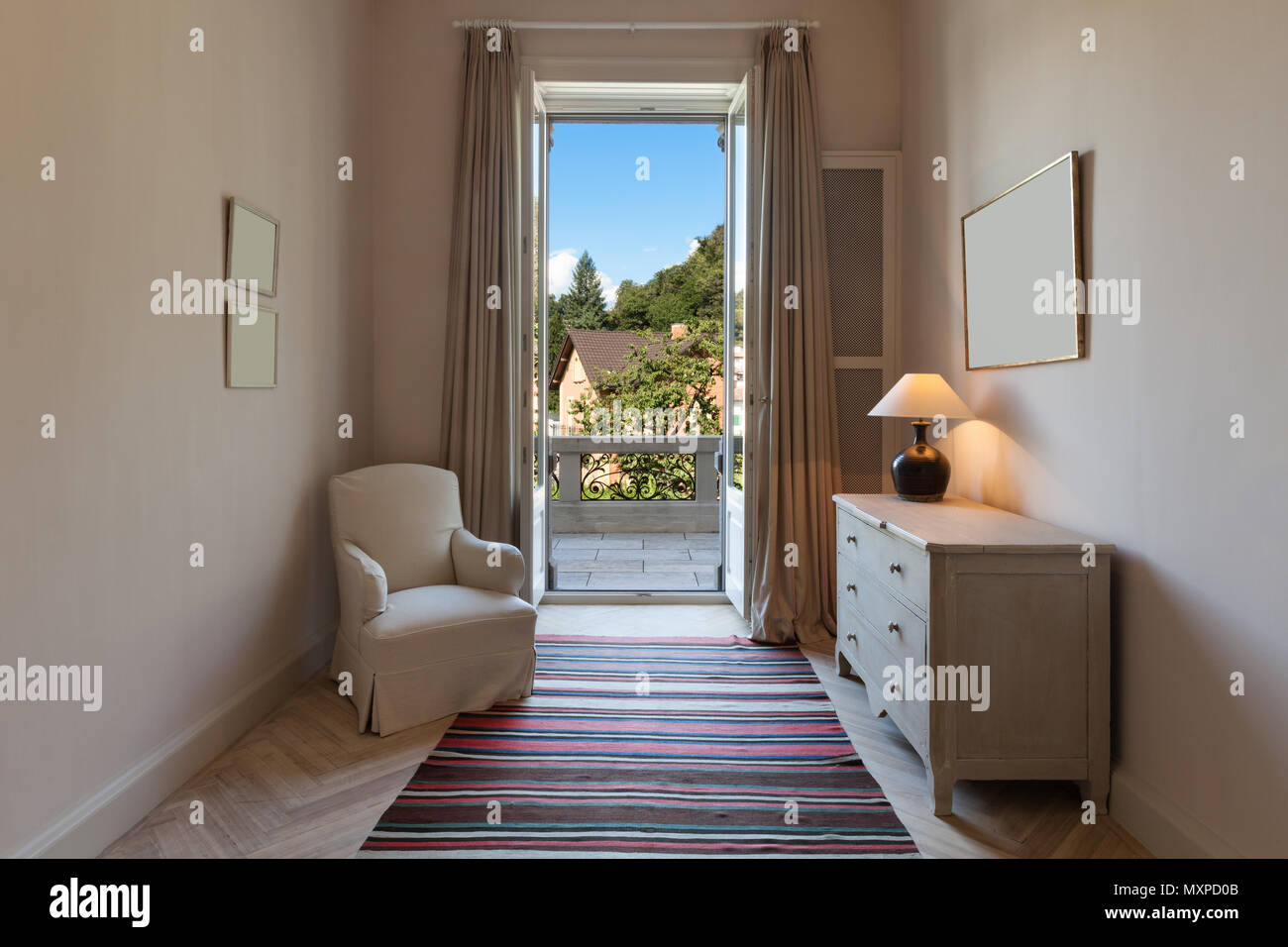 comfortable small living room of an old luxury mansion Stock Photo - Alamy