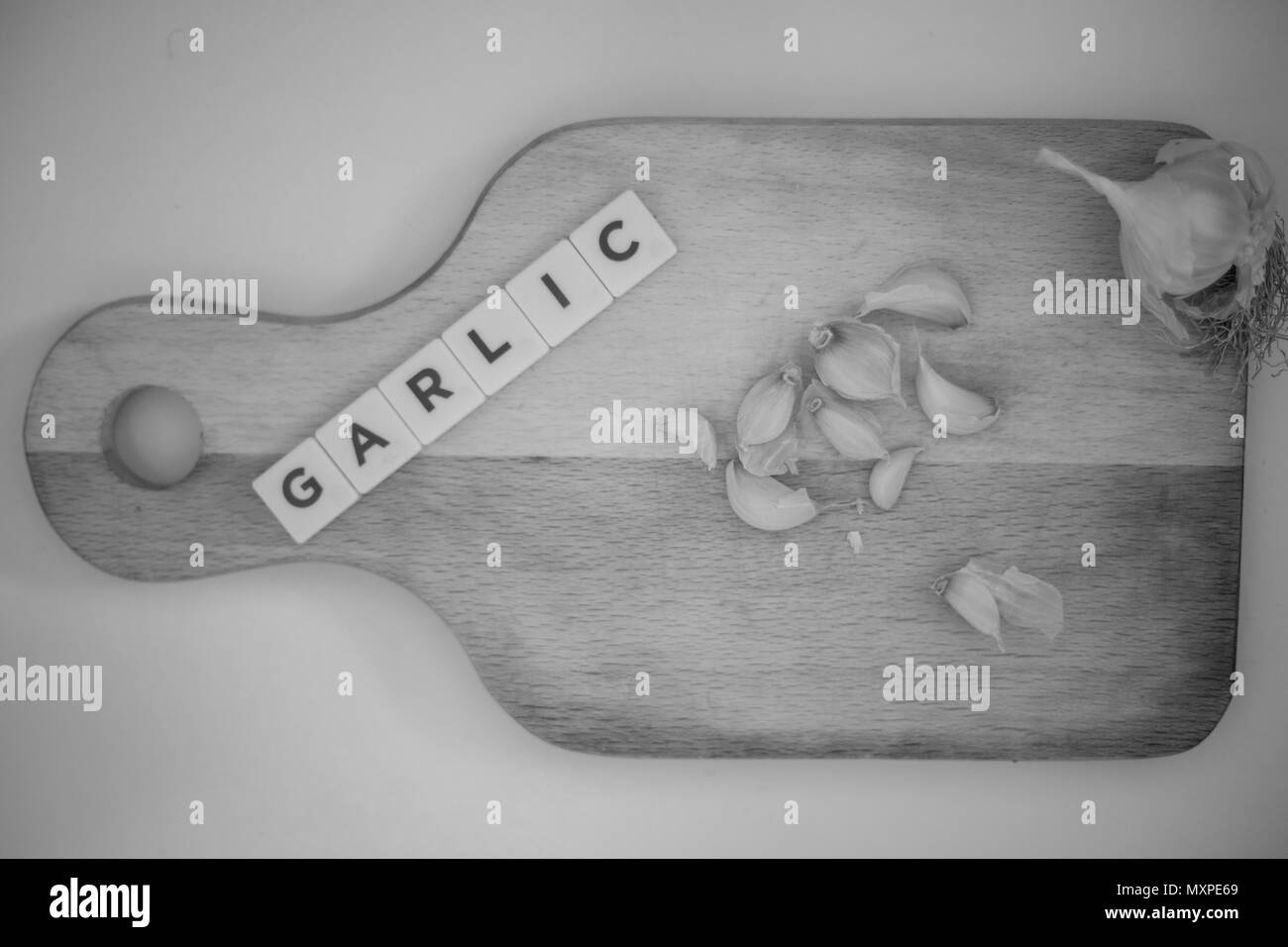 Word cooking written wooden letters Black and White Stock Photos ...
