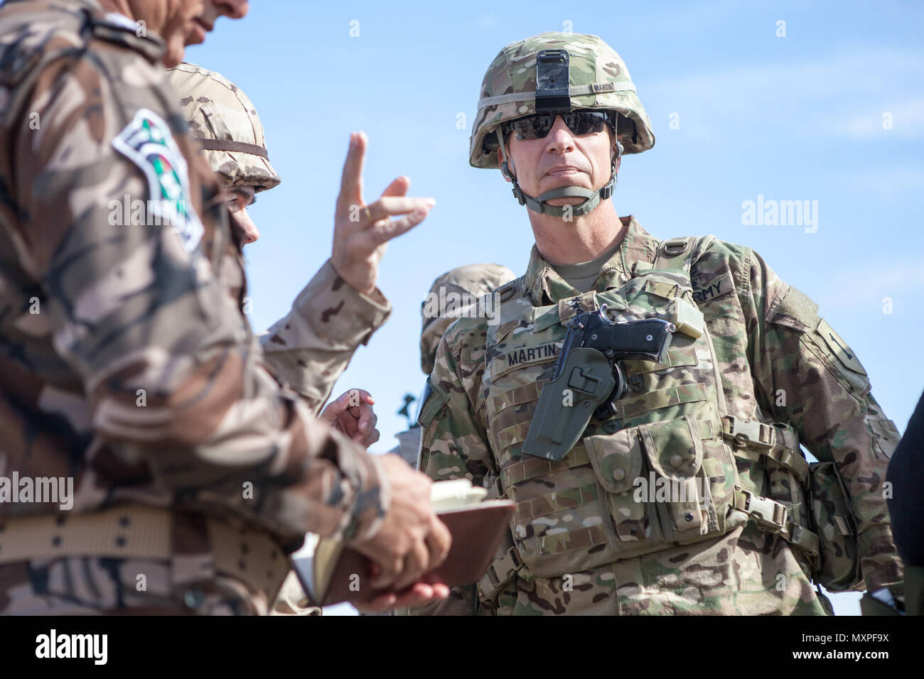 U.S. Army Maj. Gen. Joseph Martin, commanding general, 1st Infantry ...