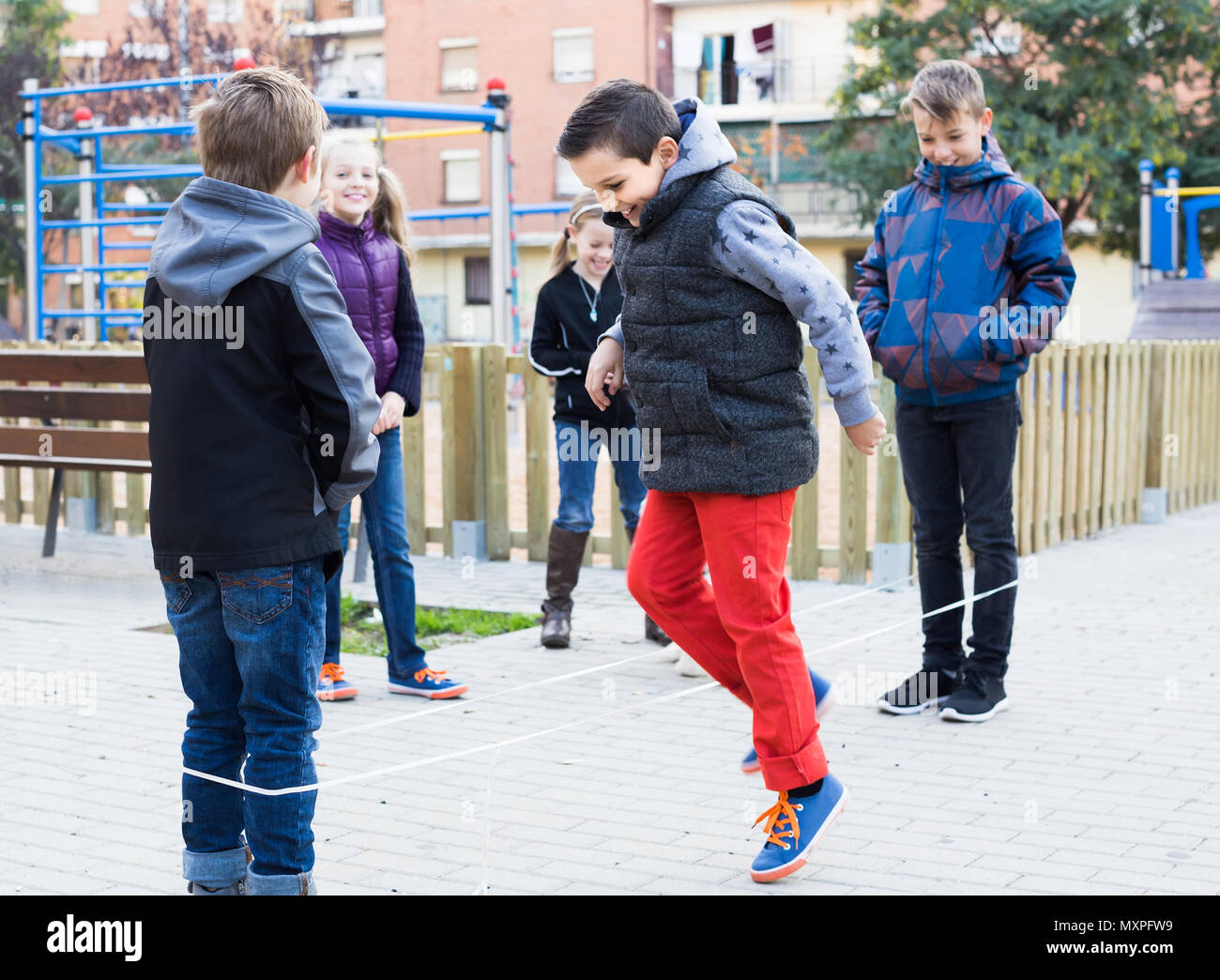 Rope Skipping Chinese Boy High Resolution Stock Photography and Images ...