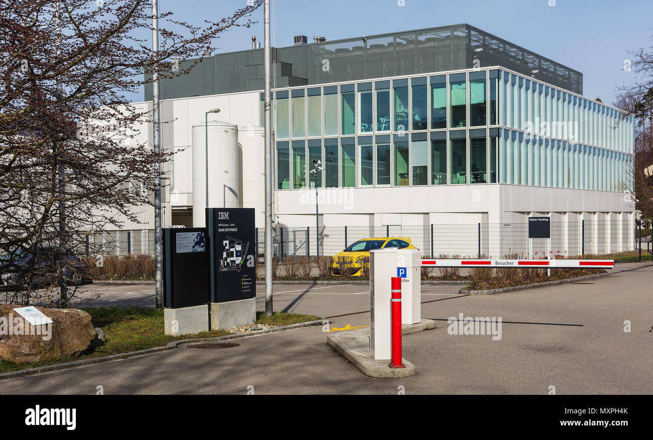 One of the buildings of IBM Research - Zurich in Ruschlikon ...