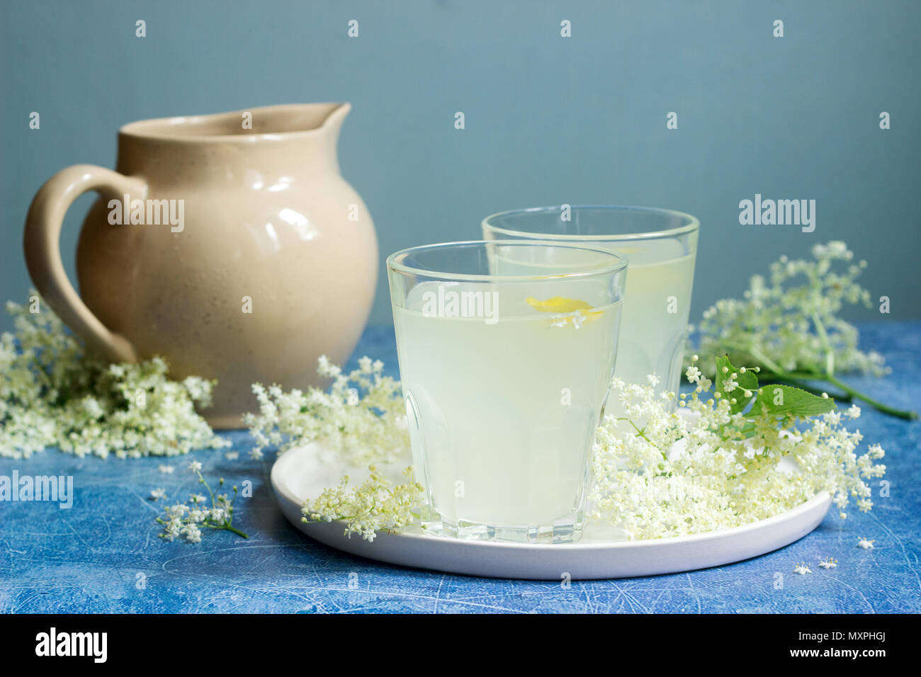 Cold sokata - a traditional Romanian drink made from the flowers of ...