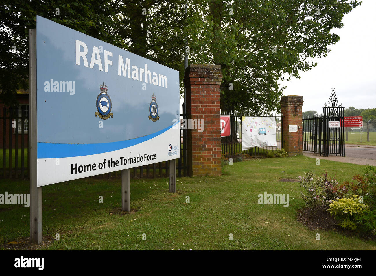 Raf marham sign hi-res stock photography and images - Alamy