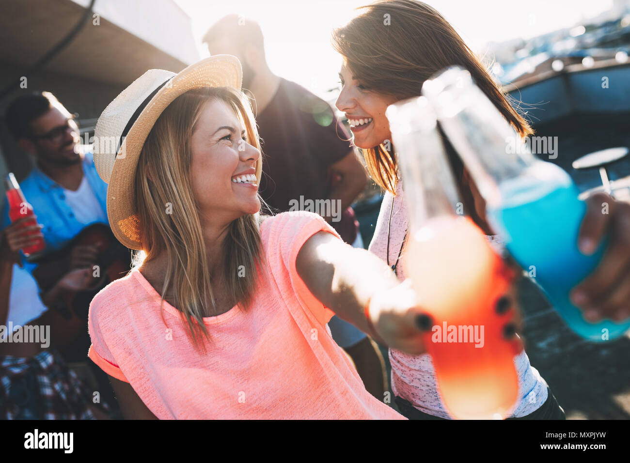Handsome girl party hi-res stock photography and images - Alamy