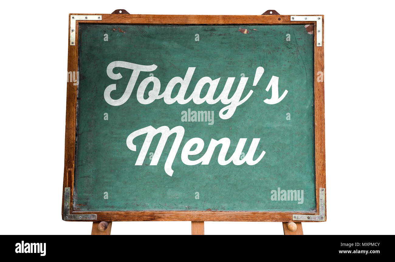 Today specials white chalk menu hi-res stock photography and images - Alamy