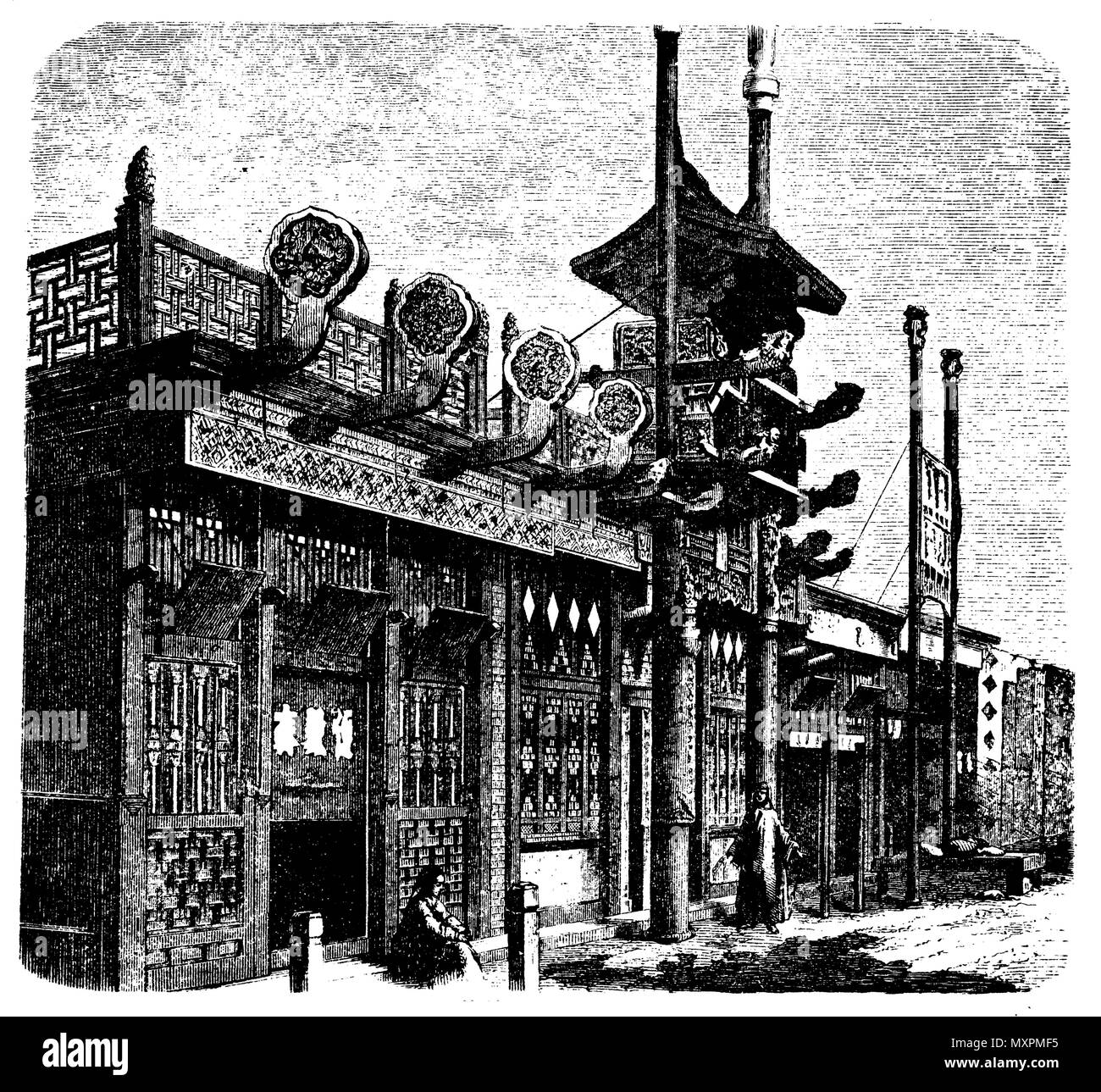 Old chinese shops Cut Out Stock Images & Pictures - Alamy