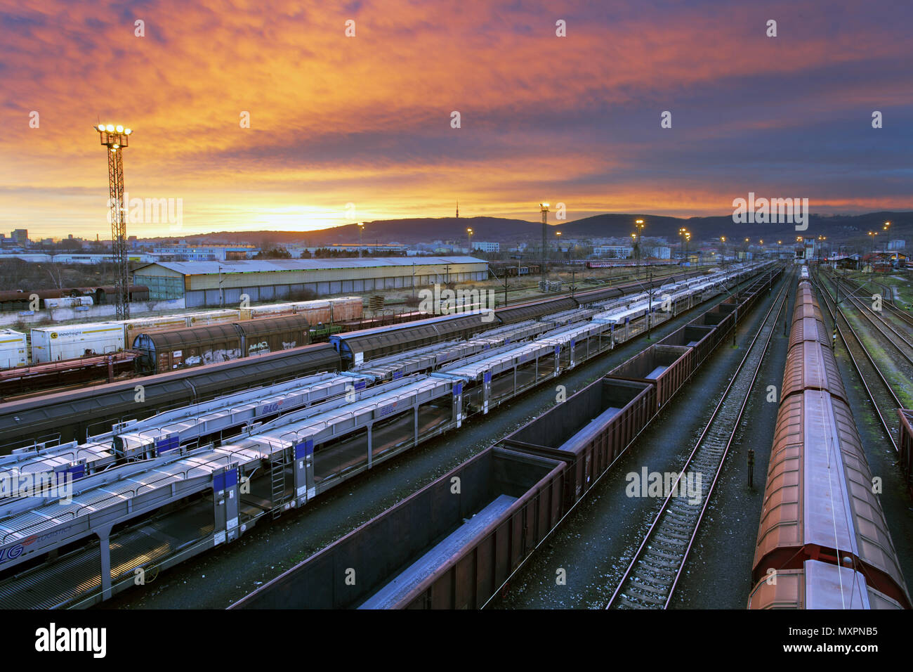 Cargo Transportation - Train Stock Photo - Alamy
