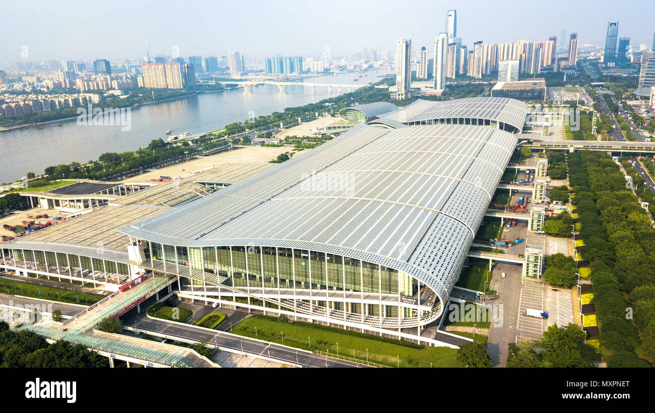 Aerial photography of Pazhou city in Guangzhou, China Stock Photo - Alamy