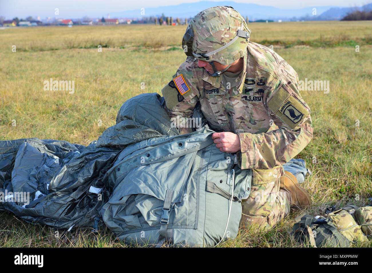 U.S. Army paratrooper Lt. Col. Mark Stouffer, 1st Squadron, 91st ...