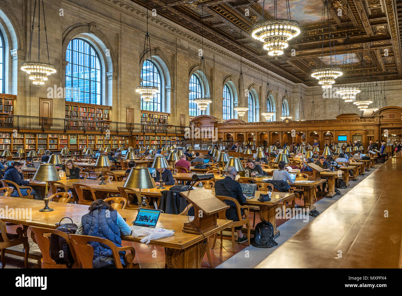 New york public library reading room hi-res stock photography and ...
