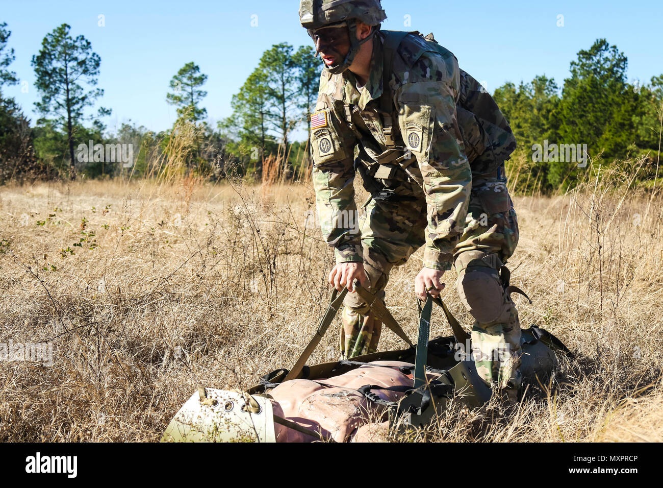 A Soldier with 1st Battalion, 508th Parachute Infantry Regiment, 3rd ...