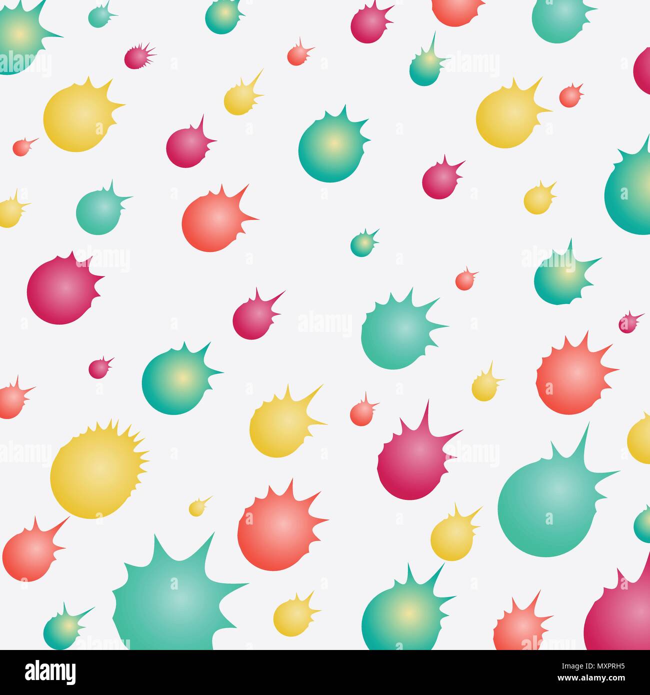 Colorful of ball meteor shape pattern background, illustration vector ...